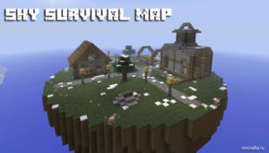 Скачать SkySurvival map - карта на выживание для Minecraft